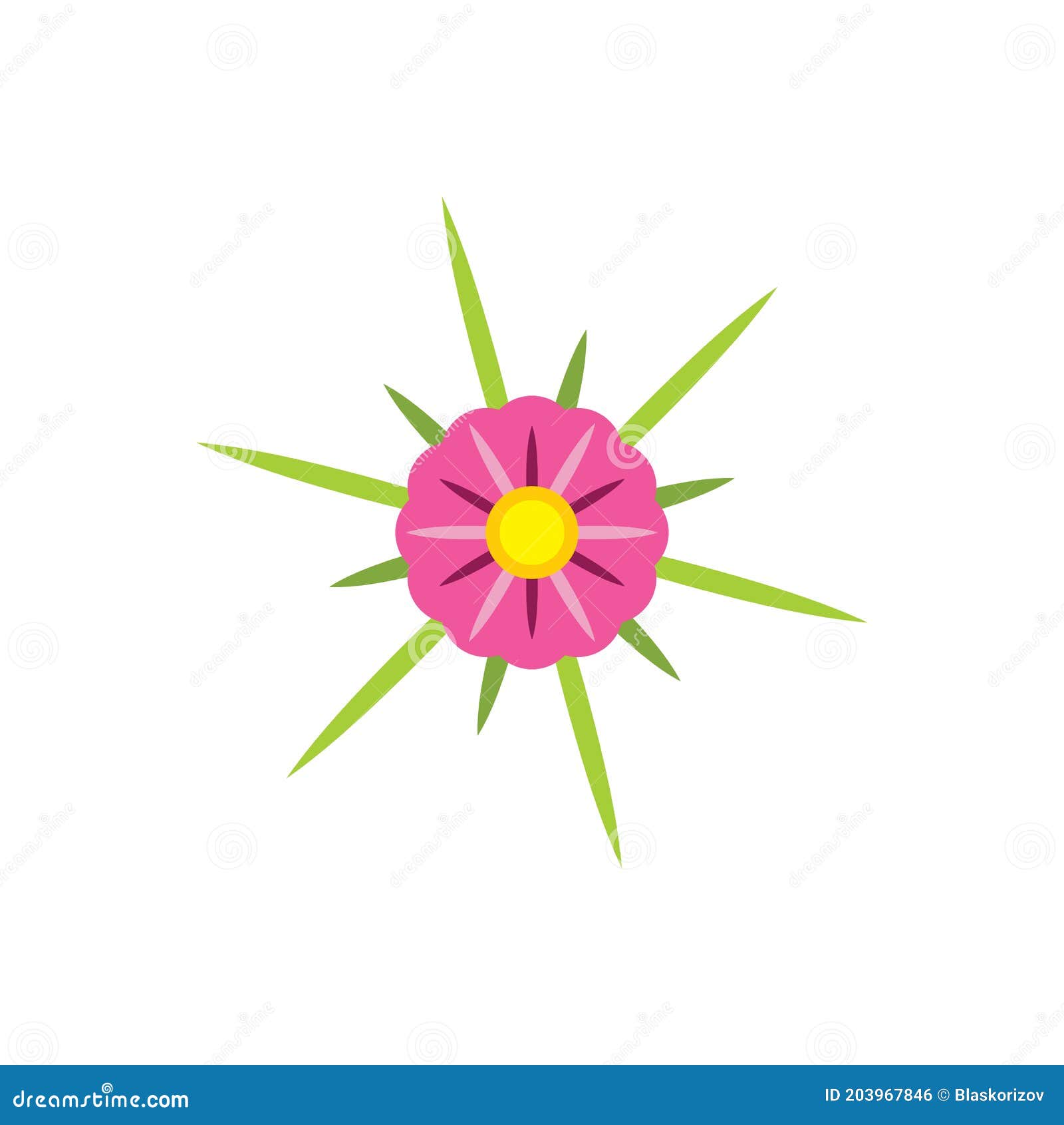 Abstract Flower Star Logo Icon Vector Design Stock Vector ...