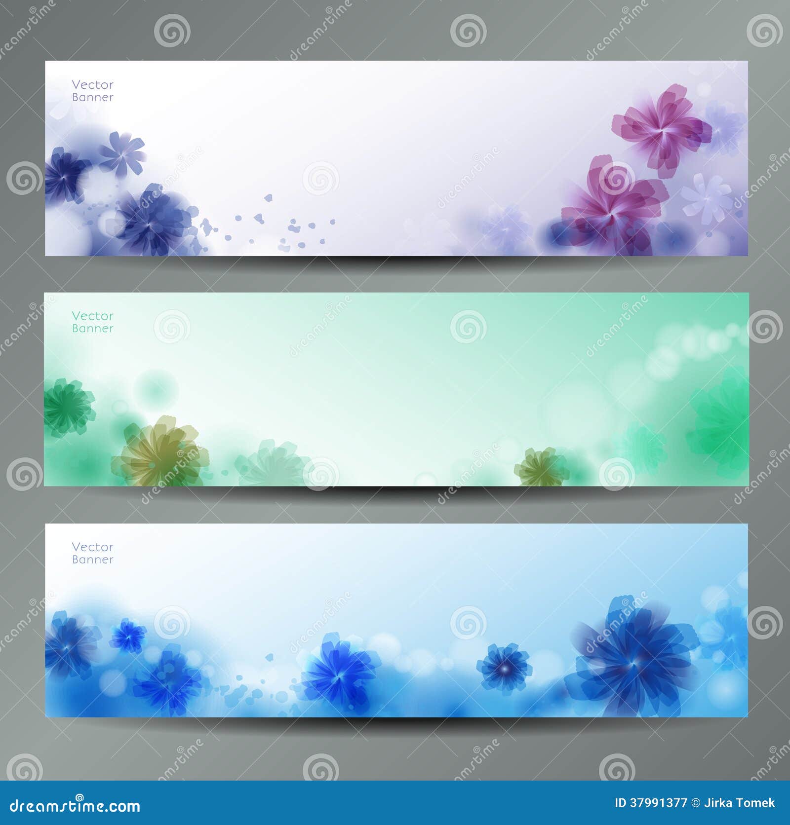 Abstract Flower Vector Background / Brochure Template / Banner. Stock ...