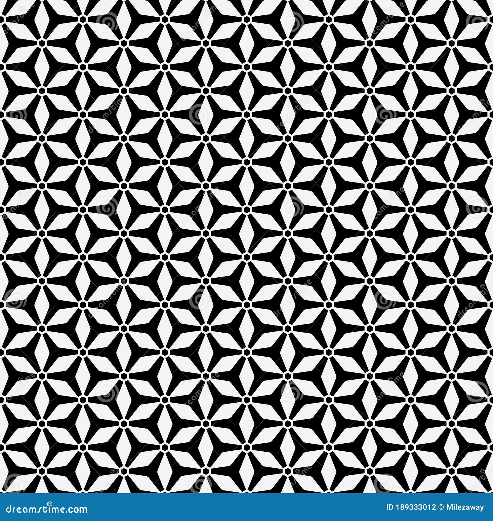 Abstract Flower Vector Pattern, Repeating Diamond Shape Circulars on ...