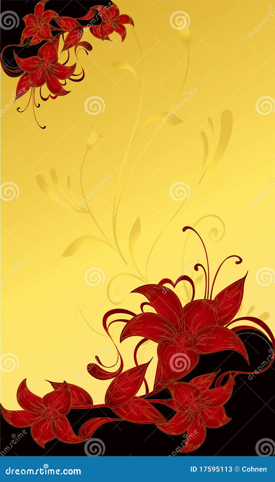 Abstract Flower Wedding Illustration Stock Vector - Illustration of ...