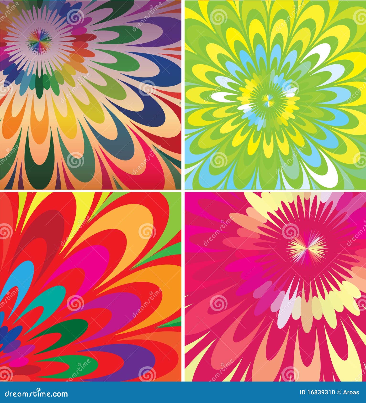 Abstract Flowers Illustration Stock Vector - Illustration of garden ...