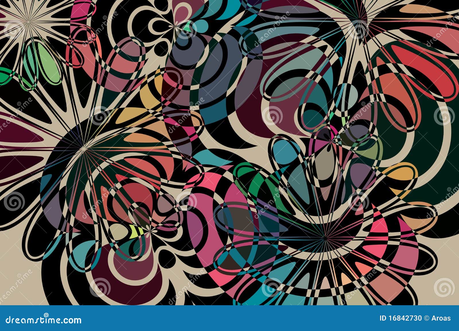 Abstract Flowers Illustration Stock Vector - Illustration of floral ...