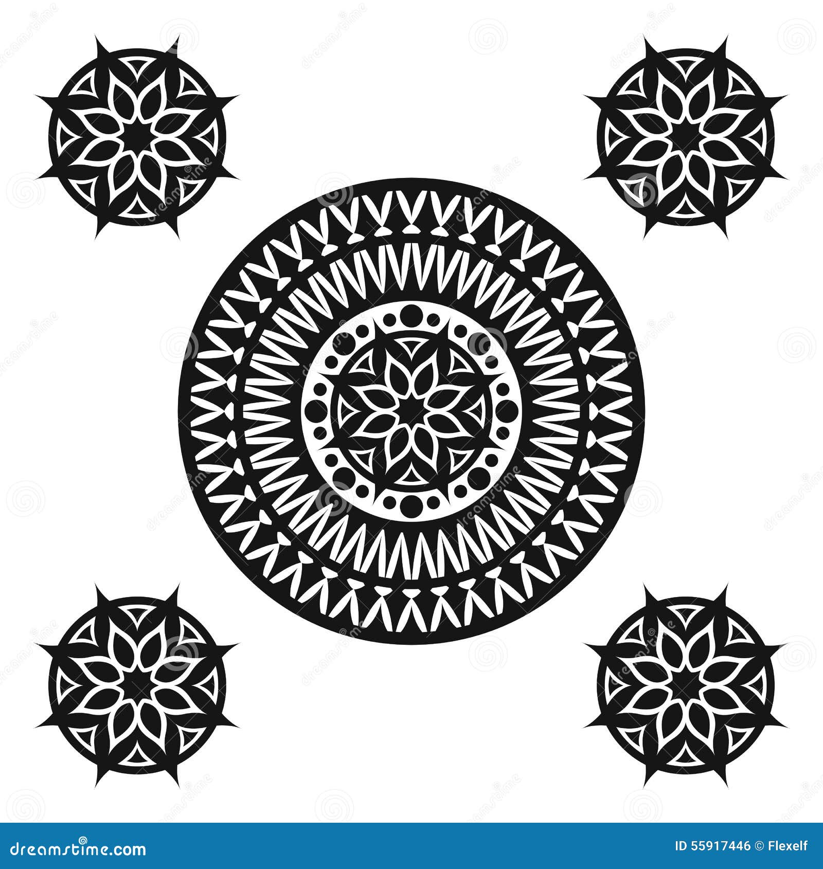 Abstract flowers stock vector. Illustration of artificial - 55917446