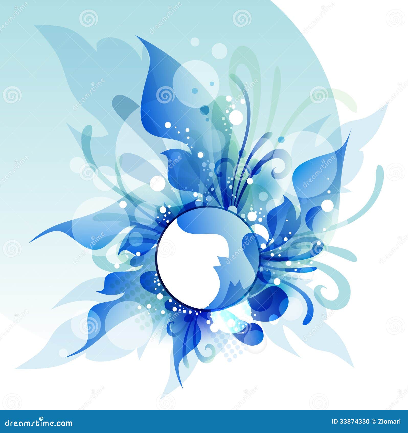 Abstract Flowers, Vector Illustrationfor Design Stock Vector ...