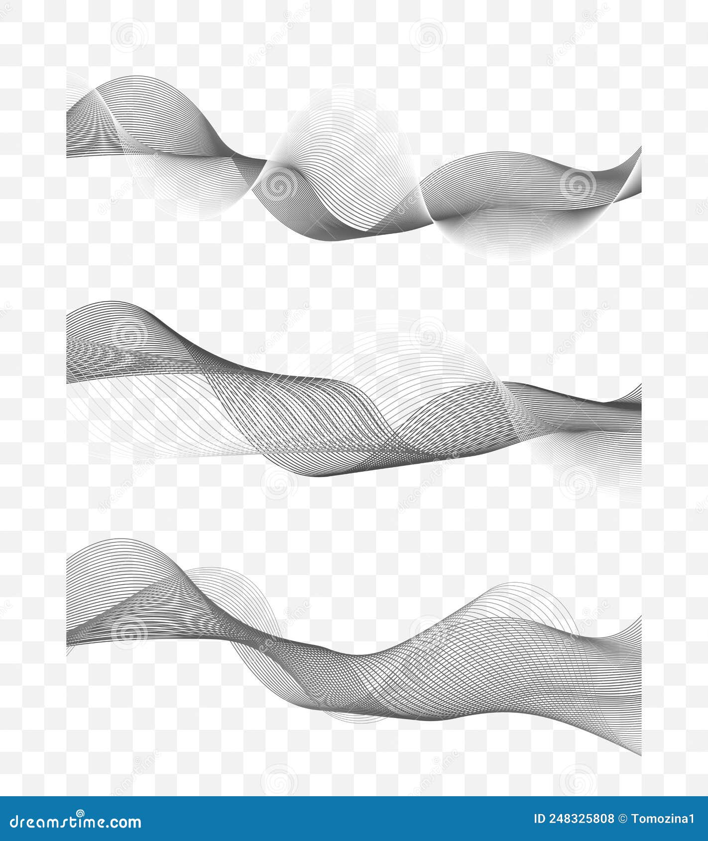Abstract Flowing Blend Wavy Lines Stock Vector - Illustration of effect ...