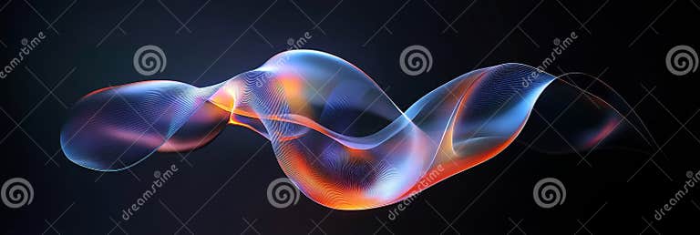 Abstract Flowing Energy Symbolizes Motion Energy Fluidity Connection and Transformation a ...