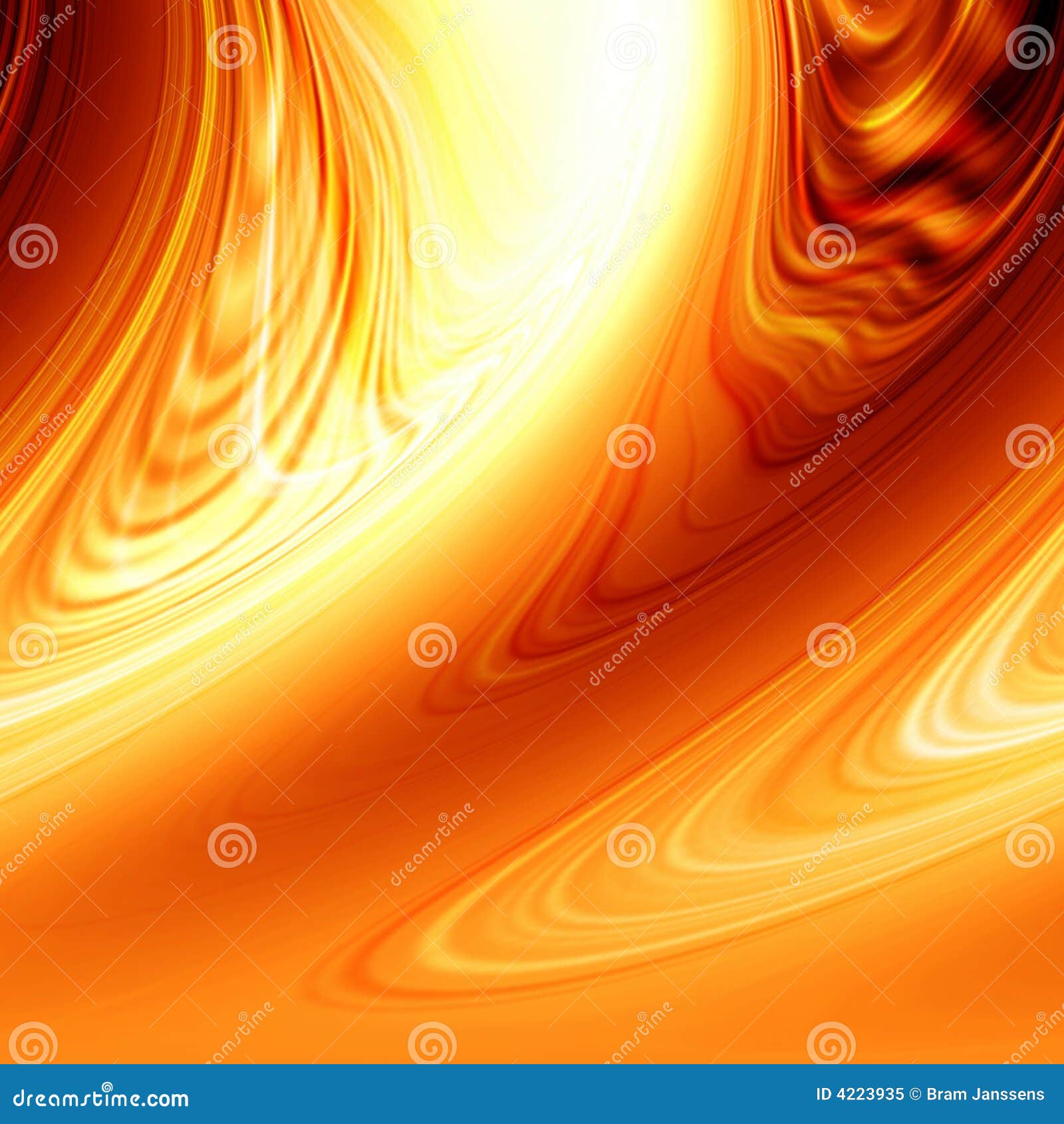 Abstract Flowing Fire Background Stock Illustration - Illustration of ...