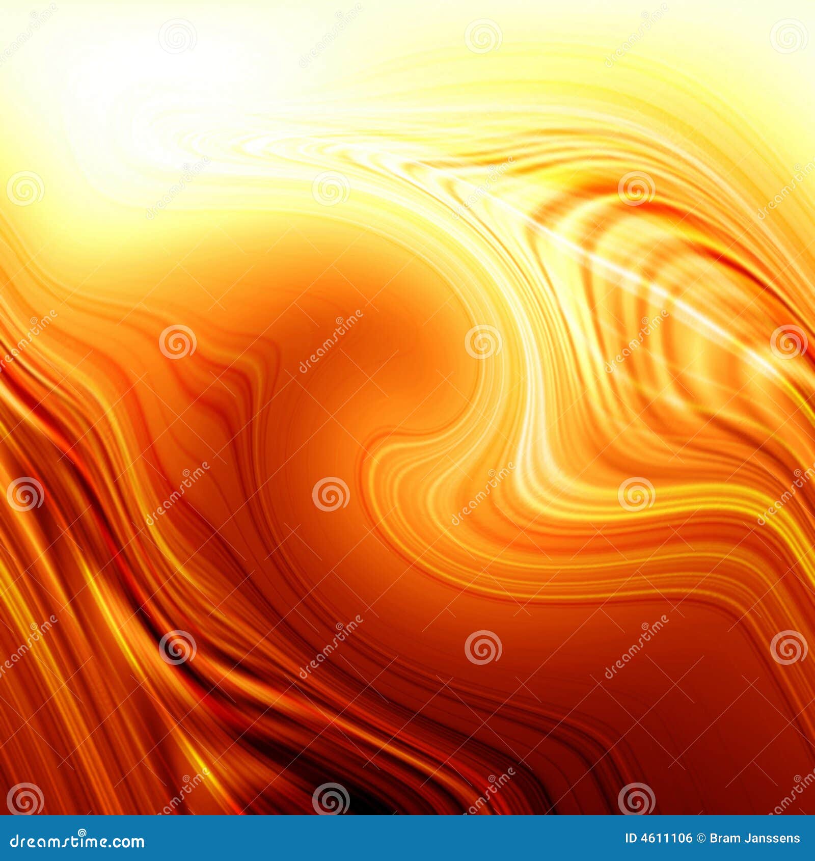 Abstract Flowing Fire Background Stock Illustration - Illustration of ...