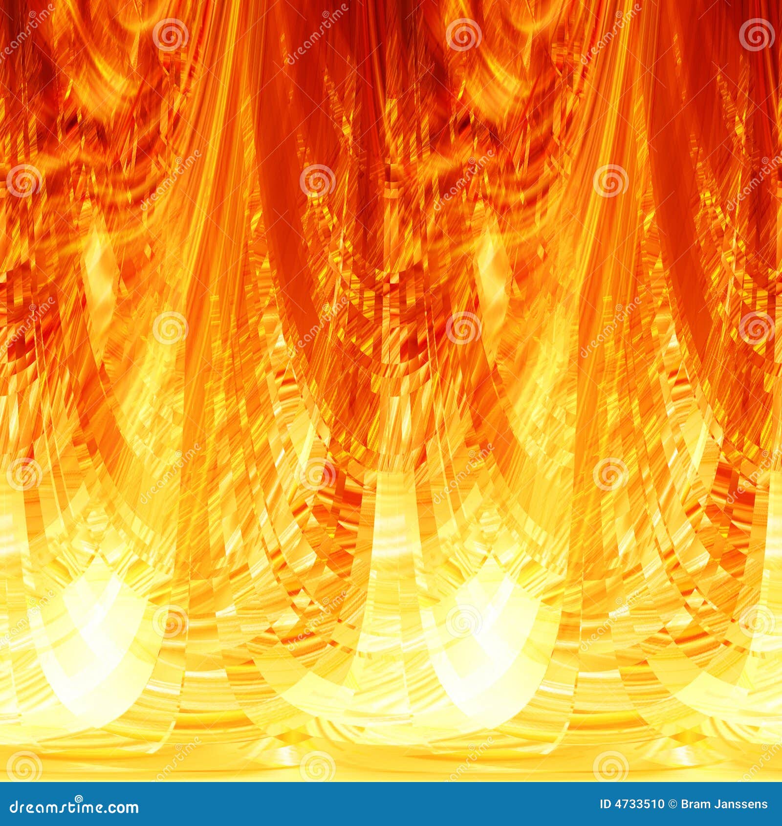 Abstract Flowing Fire Background Stock Illustration - Illustration of ...