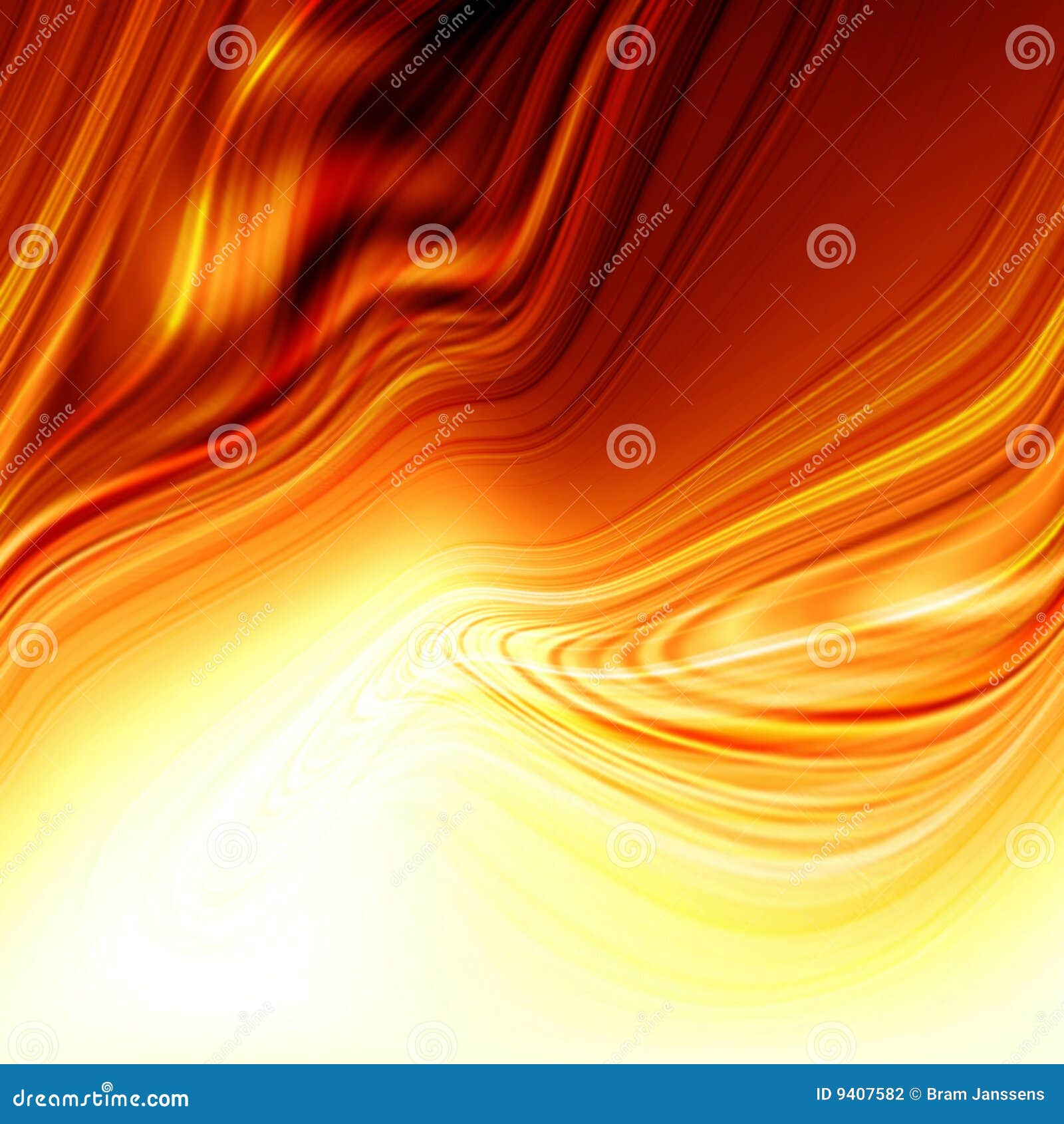 Abstract Flowing Fire Background Stock Illustration - Illustration of ...