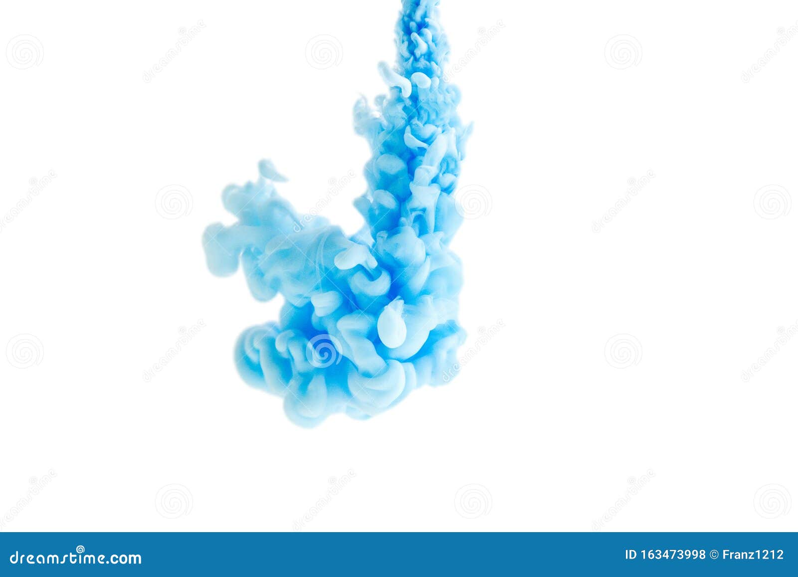 Abstract blue ink in water stock illustration. Illustration of cover ...
