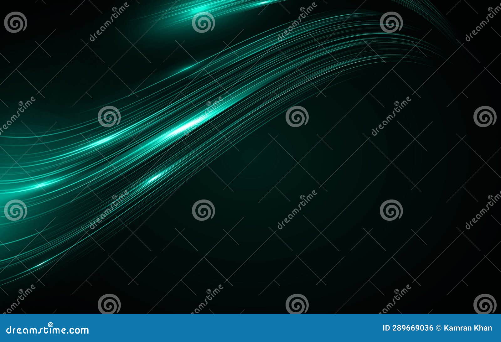 Abstract Flowing Neon Wave Background Stock Illustration - Illustration ...