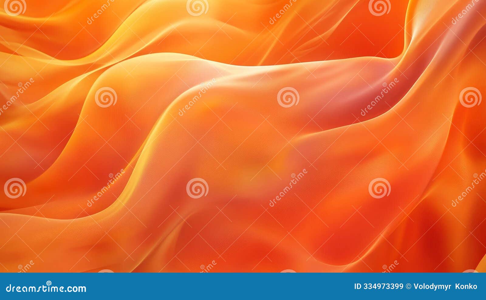 Abstract Flowing Orange Fabric Texture Stock Image - Image of bright ...
