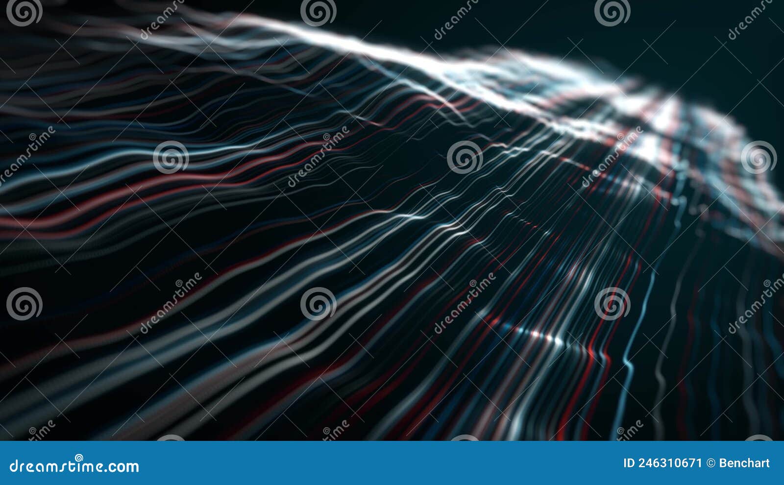 Abstract Flowing Particle Lines Data Concept Background Loop Stock ...