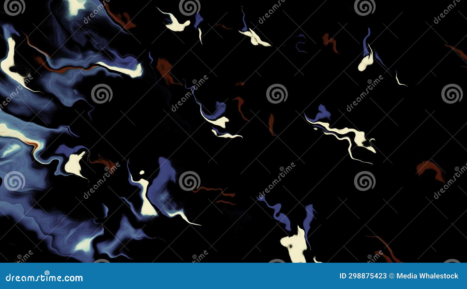 Abstract Flowing Rippled Surface with Underwater Colored Stains. Motion ...