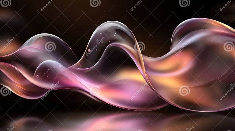 Abstract Flowing Shapes with a Blend of Colors, Creating a Smooth ...