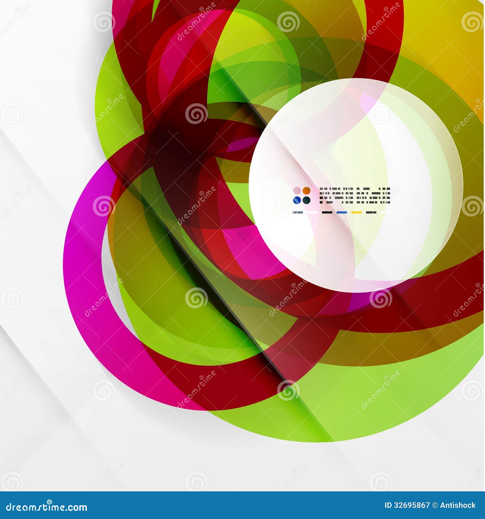 Abstract Flowing Shapes Modern Colorful Design Stock Vector ...