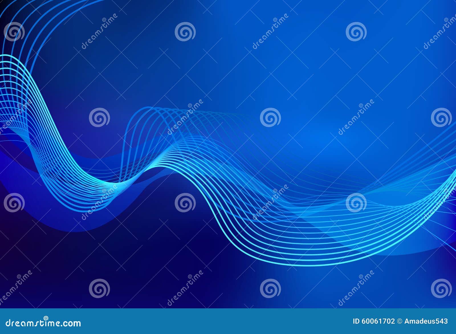 Abstract Flowing Water Wave Vector Background Design Element Stock ...