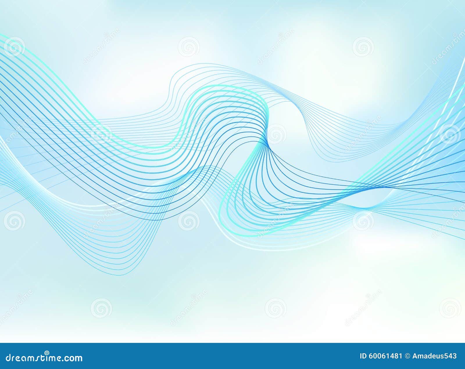 Abstract Flowing Water Wave Vector Background Design Element Stock ...
