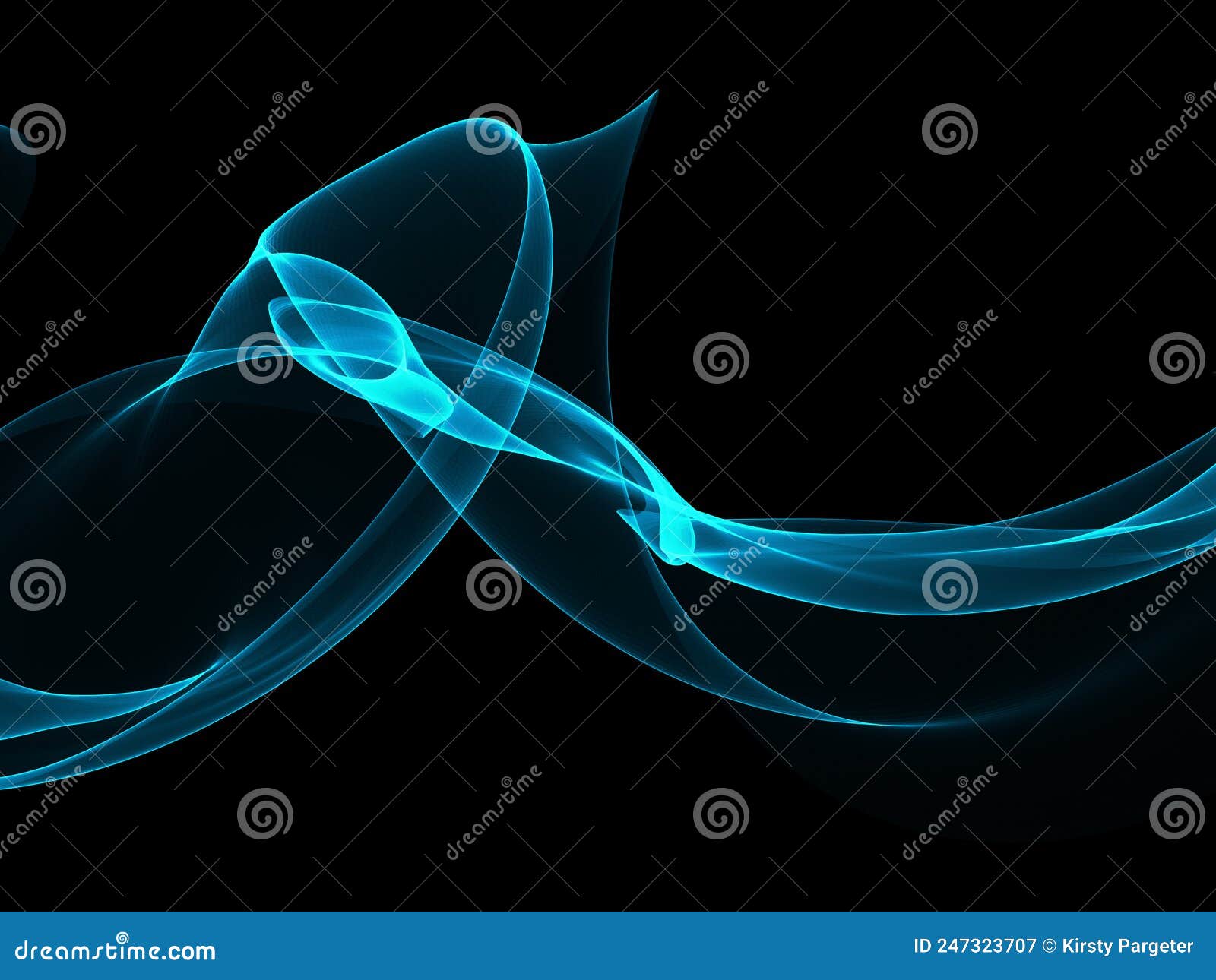 Abstract Flowing Waves Design Stock Illustration - Illustration of flow ...