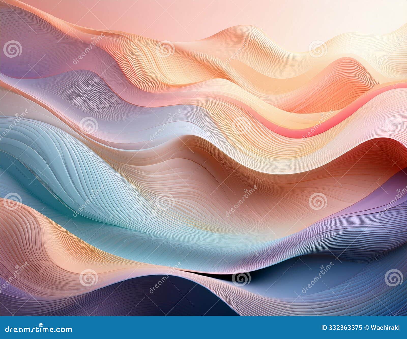 Abstract Flowing Waves 11 stock illustration. Illustration of modern ...