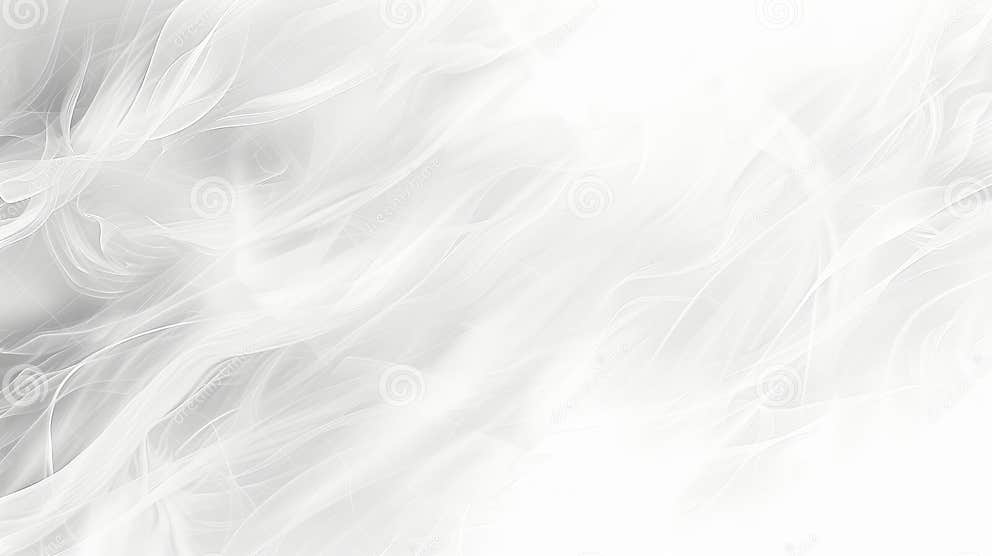 Abstract Flowing White Background, Subtle and Elegant Glowing White ...