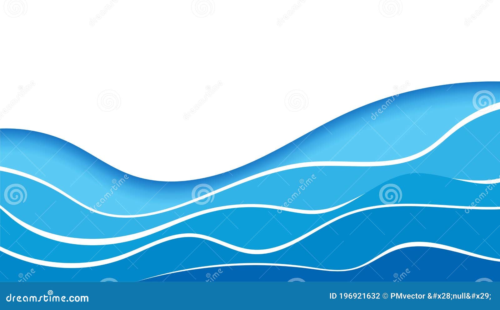 Abstract Fluid Blue Water Wave Banner Vector Stock Vector ...
