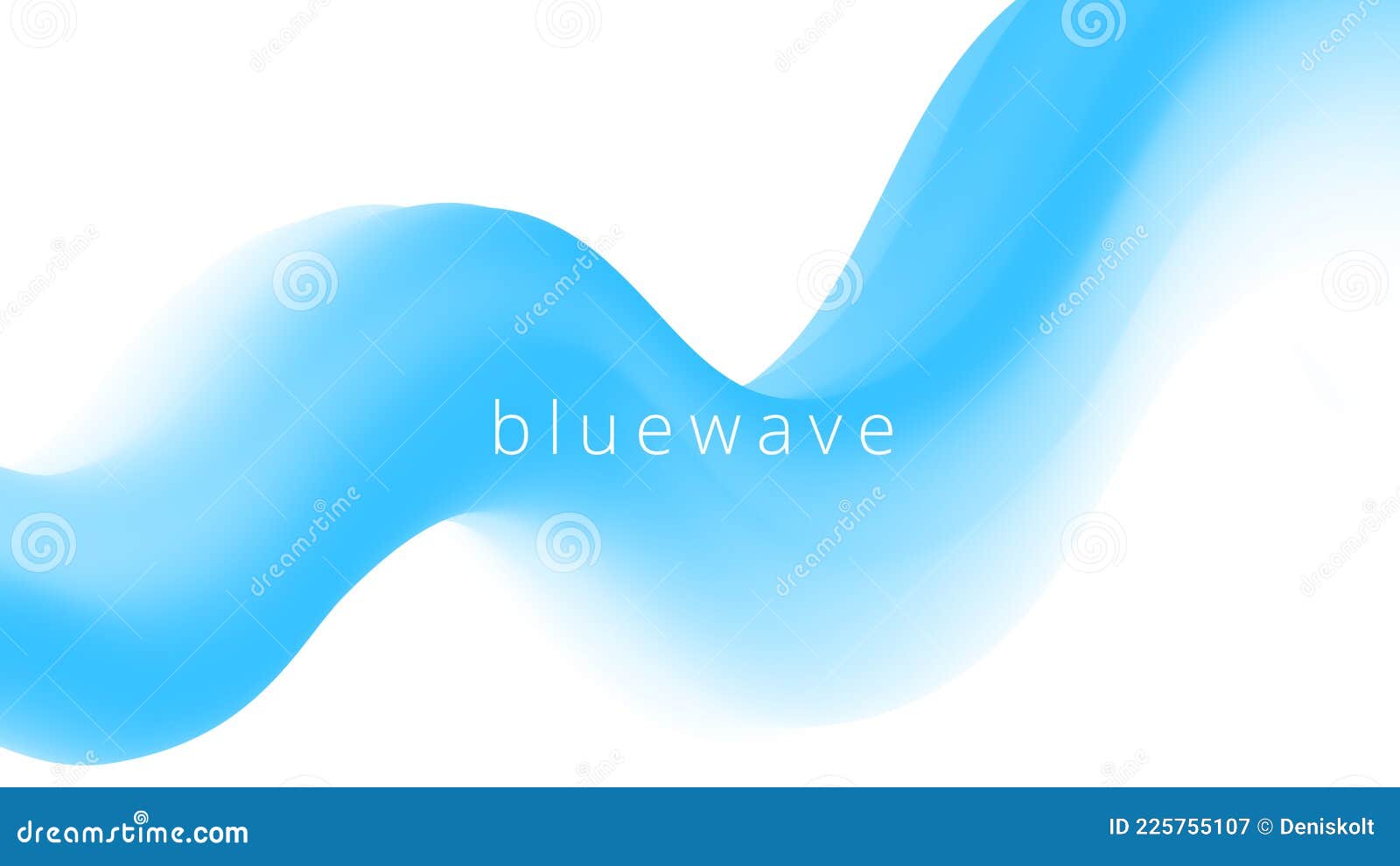 Abstract Fluid Blue Wave. Wavy Design Element Stock Vector ...