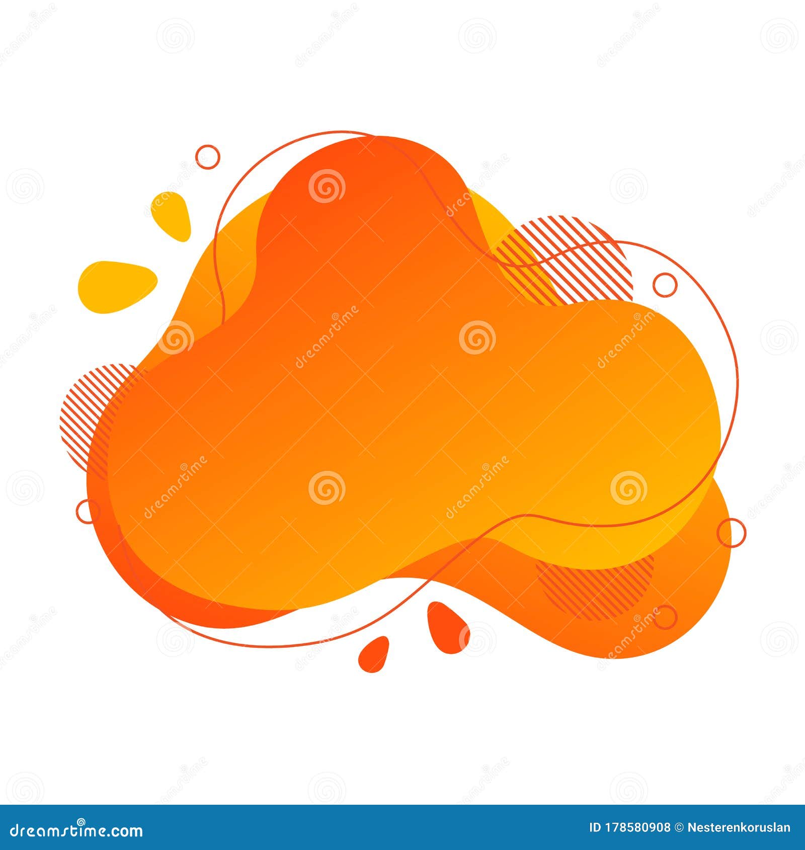 Abstract Fluid Design Element Stock Vector - Illustration of flat ...