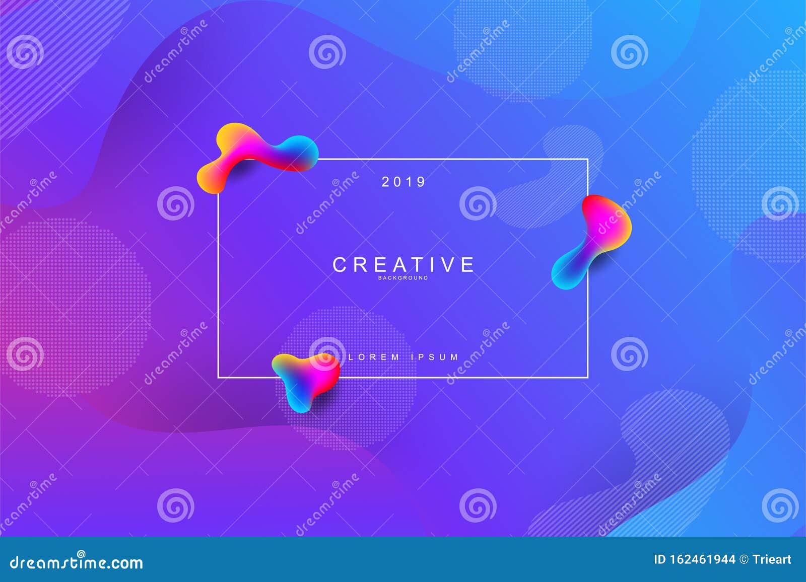 Abstract Fluid Dynamic Shape Background Combination Stock Vector ...