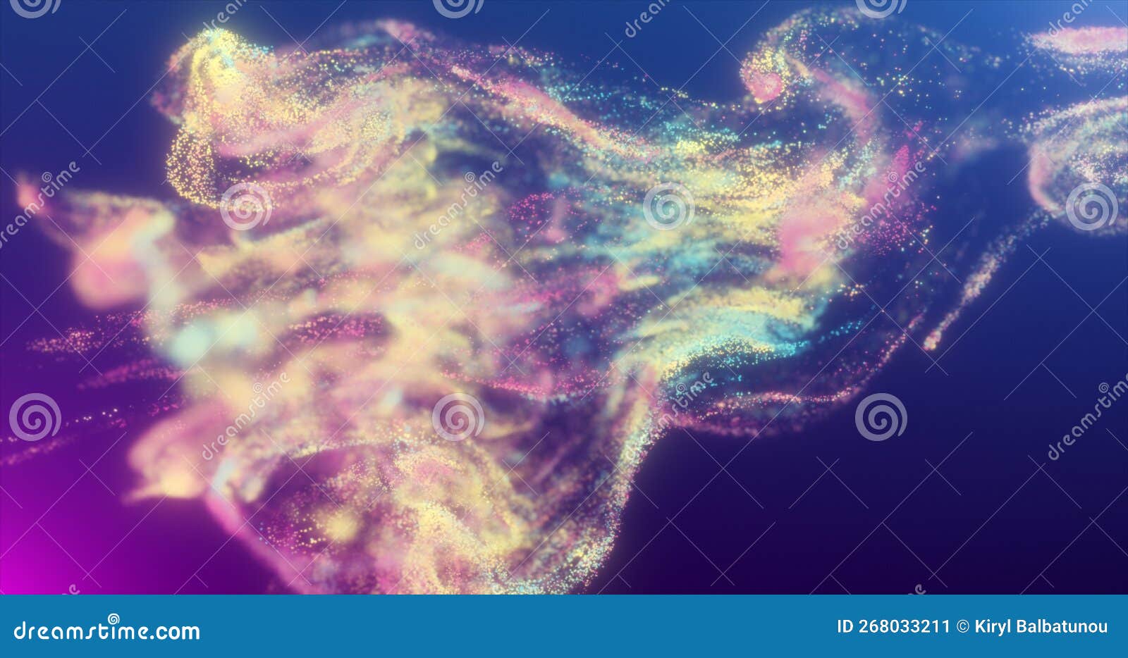 Abstract Fluid Explosion Iridescent Iridescent Multicolored Waves ...