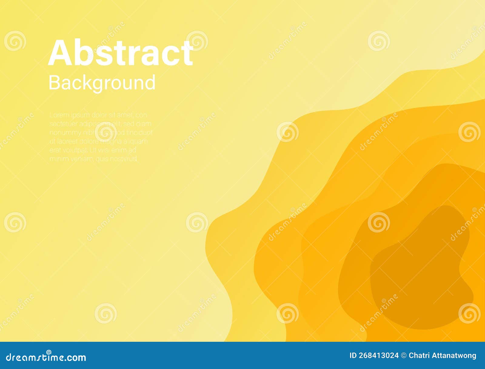 Abstract Fluid Gradient Background, Yellow Gradient Color Vector ...