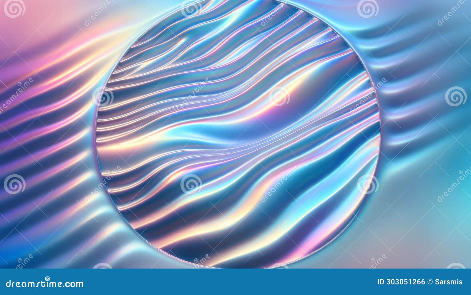 Abstract Fluid Holographic Texture with an Iridescent Spectrum Colors ...