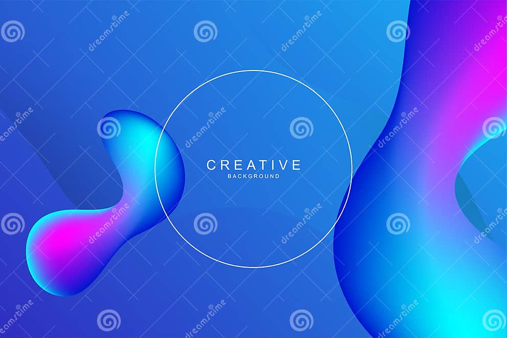 Abstract Fluid Dynamic Shape Background Combination Stock Vector ...