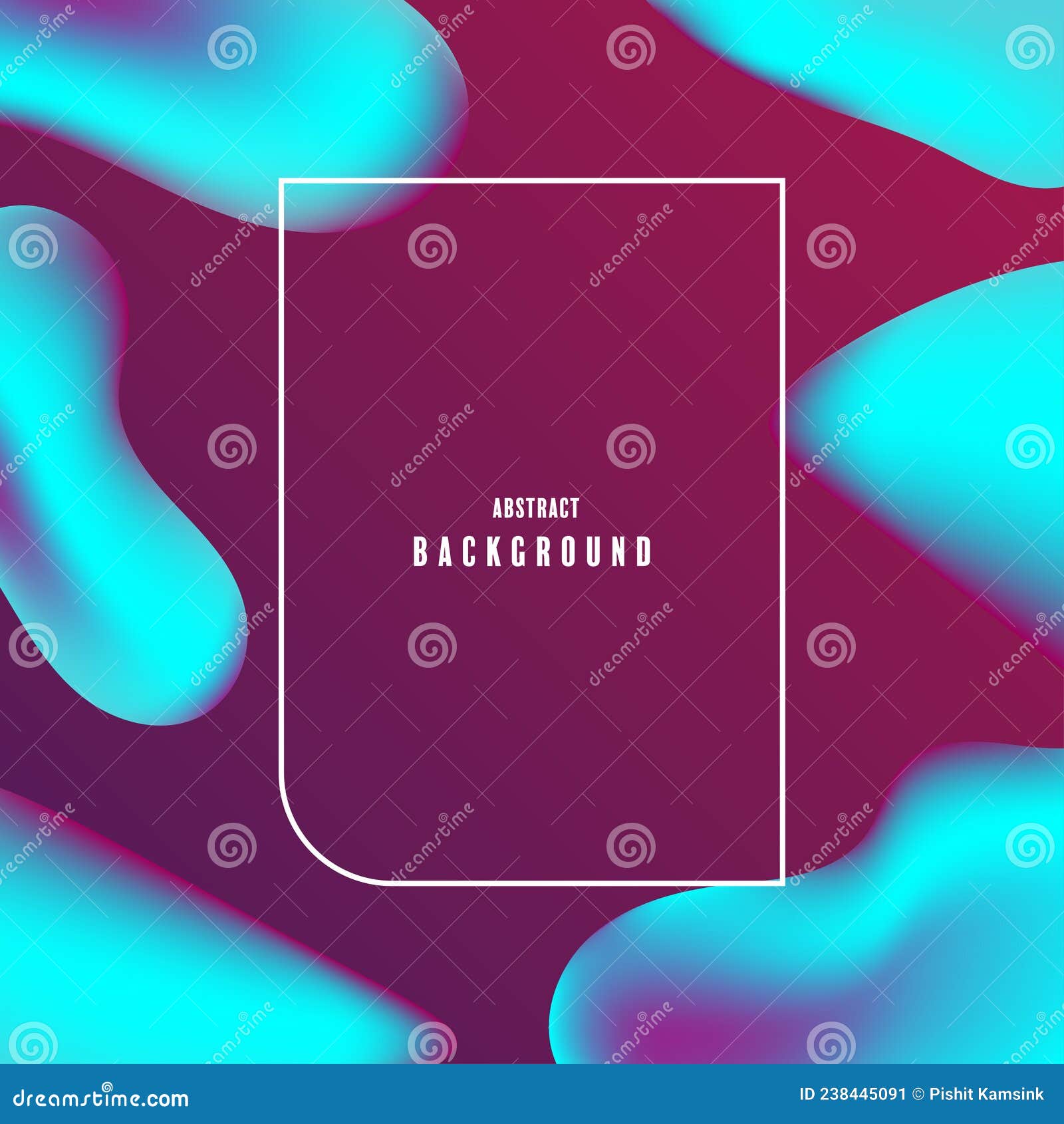 Abstract fluid pattern stock vector. Illustration of teal - 238445091