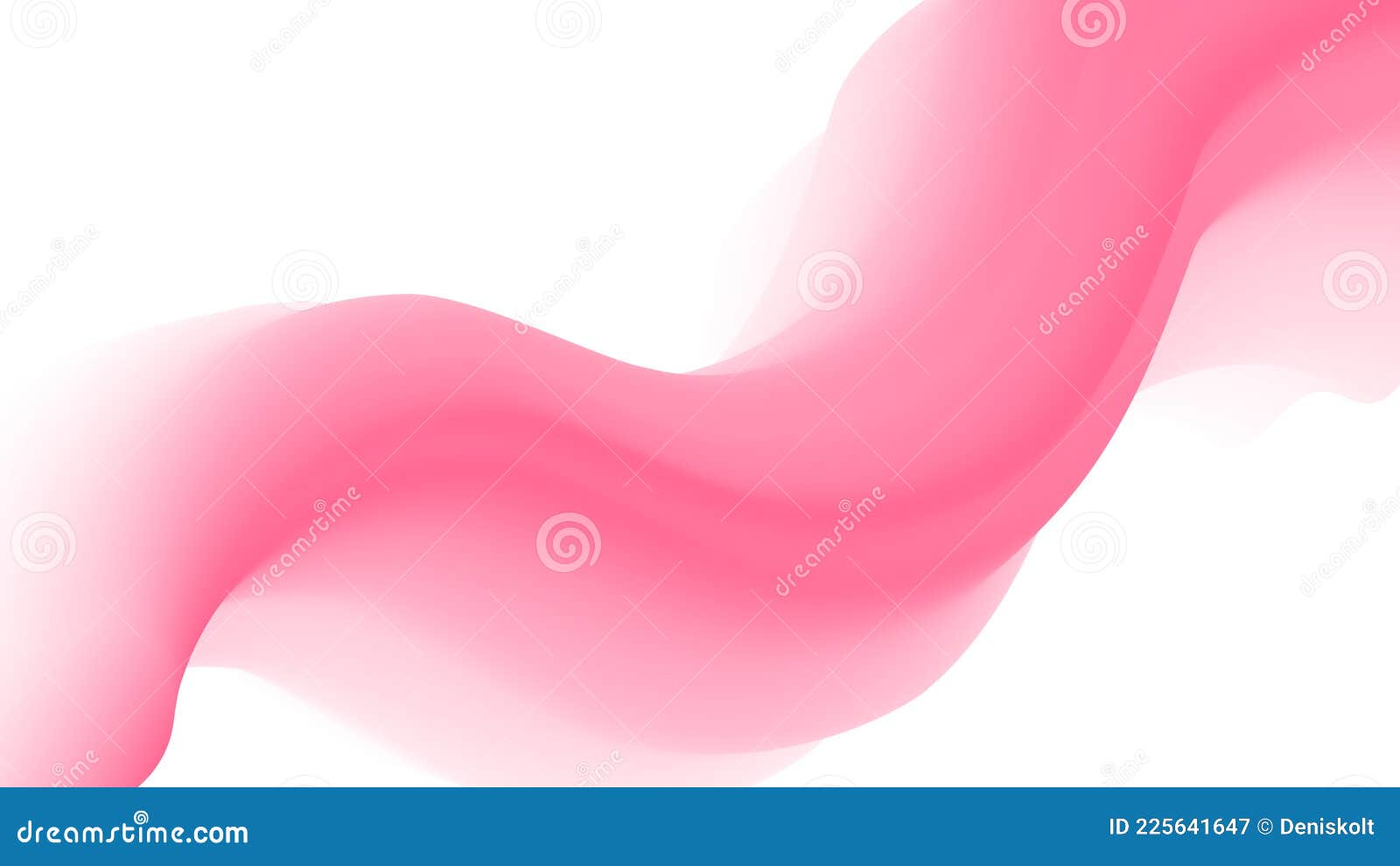 Abstract Fluid Pink Wave. Wavy Design Element Stock Vector ...