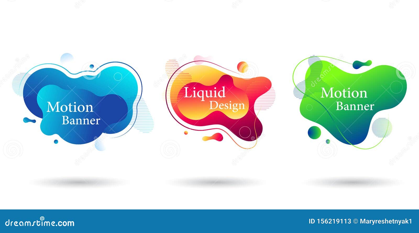 Abstract Fluid Shape with Gradient for Label. Design Abstract Motion ...
