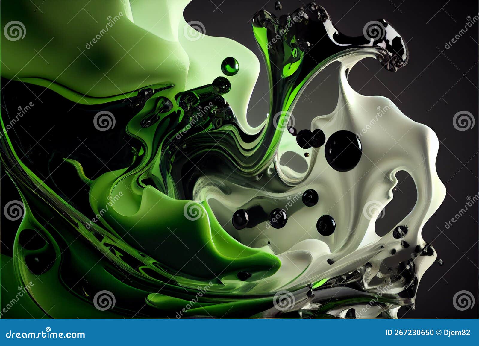 Abstract Fluid Splash Created with Generative Ai Stock Illustration ...