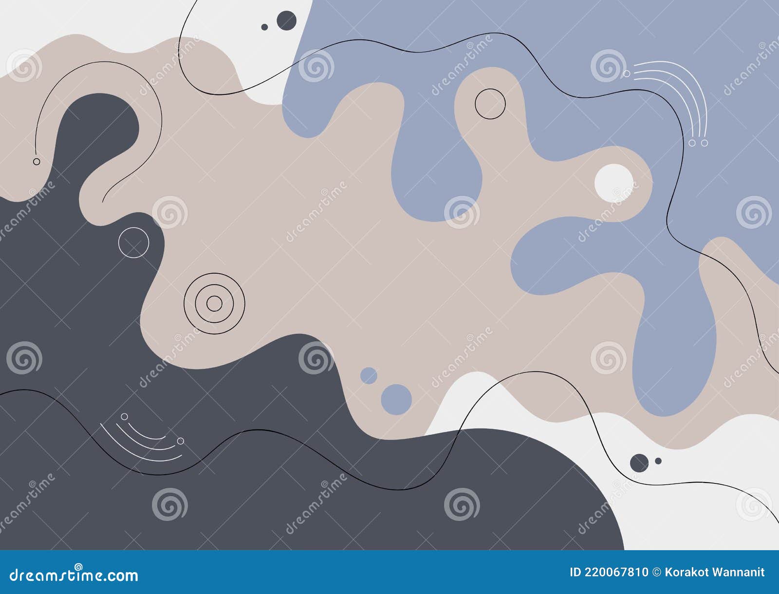 Abstract Fluid Style of Geometric Rounded Style Template. Simply Style ...