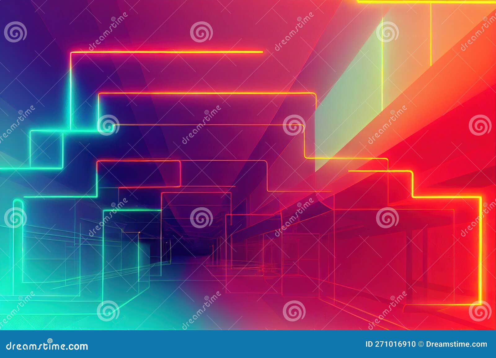 Abstract Fluorescent Bright Green and Red Lines Stock Photo - Image of ...