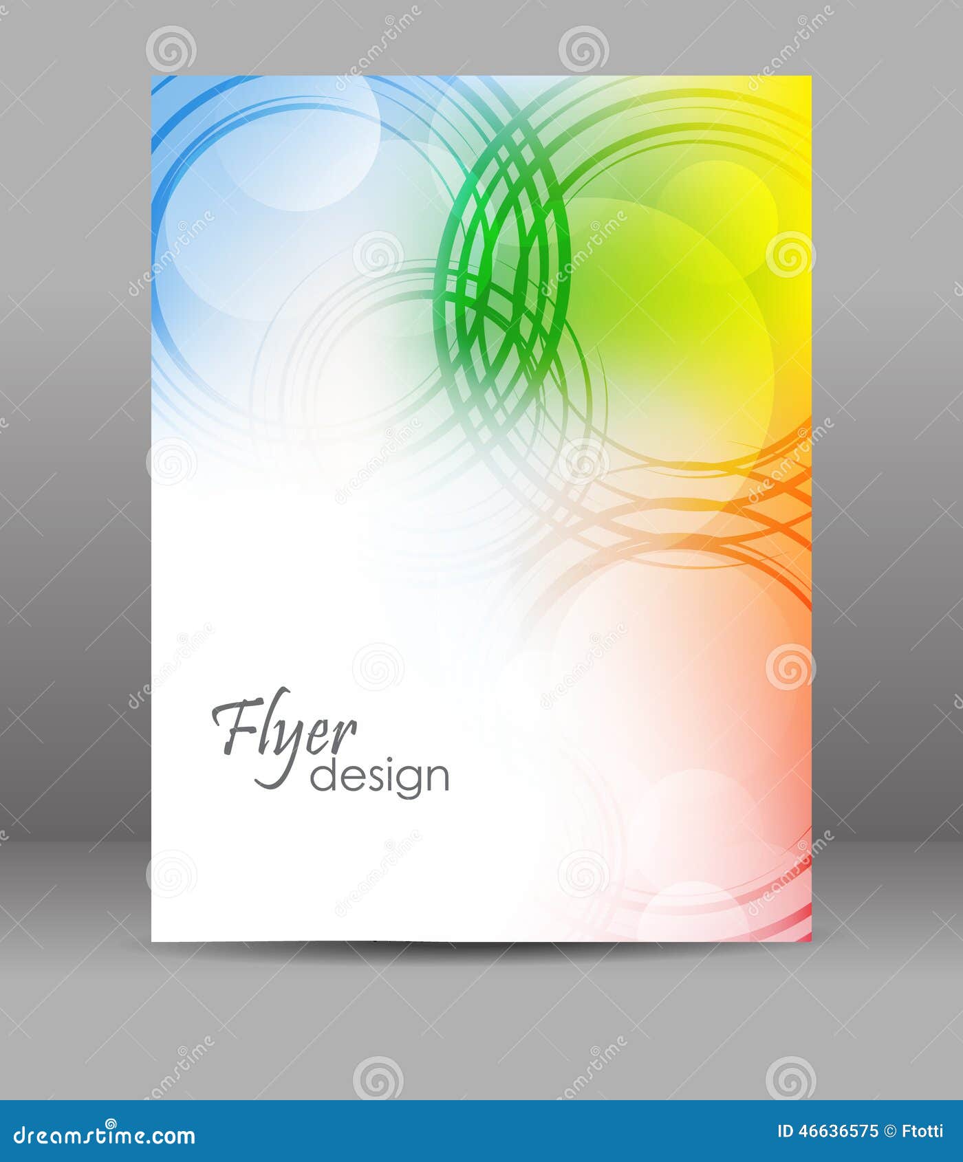 Abstract Flyer or Brochure Template, Design Stock Vector - Illustration ...