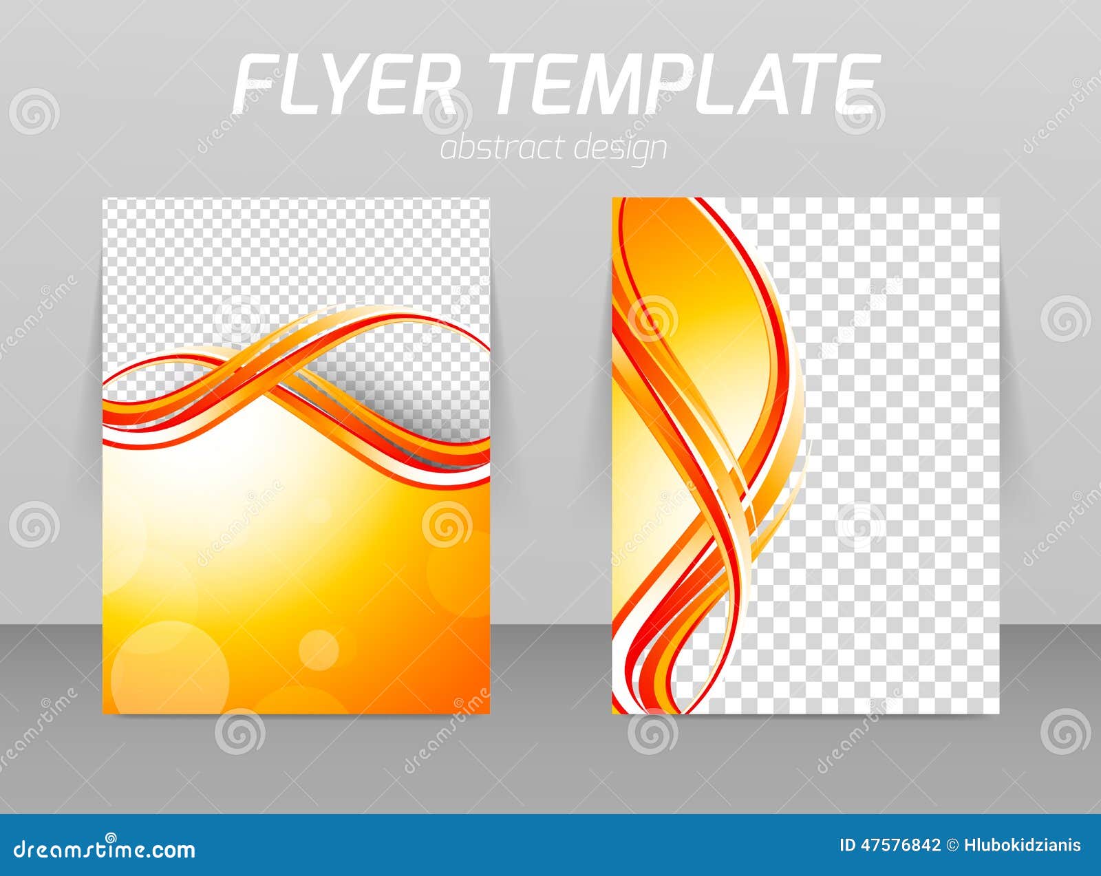 Abstract Flyer Design Background. Brochure Template. Cartoon Vector ...