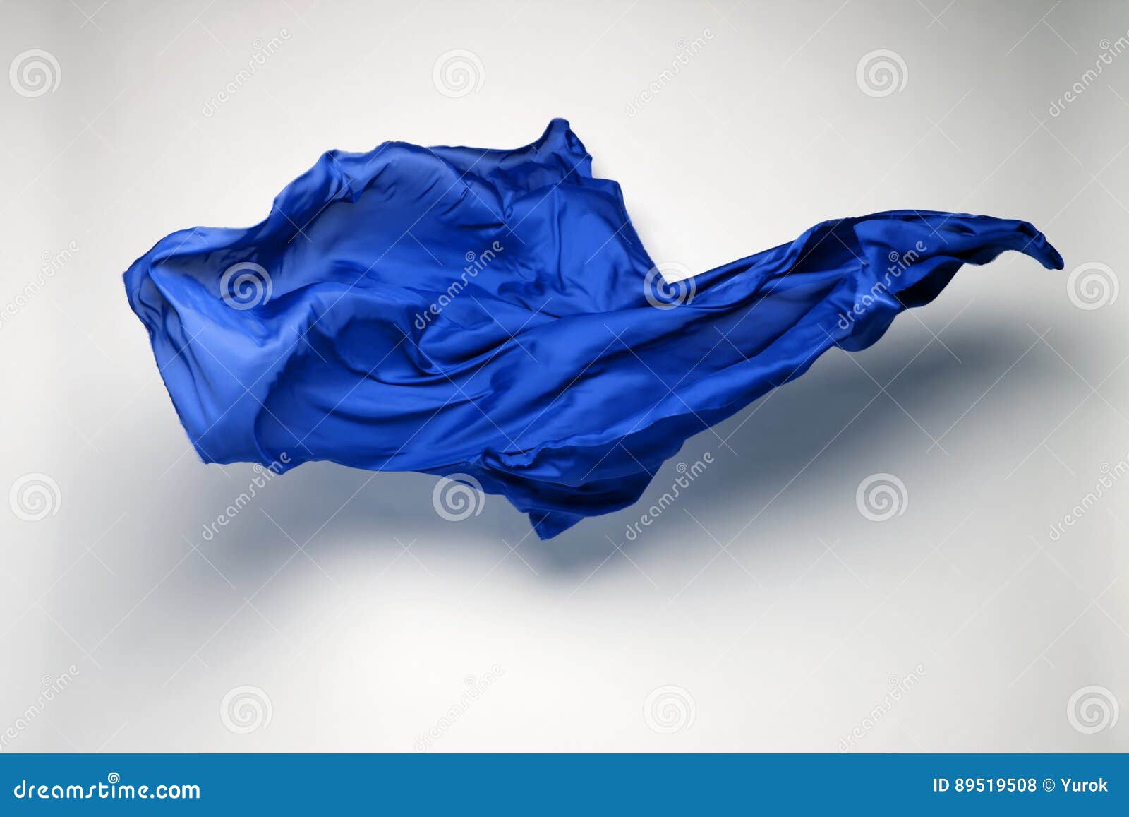 Abstract flying fabric stock photo. Image of studio, blue - 89519508