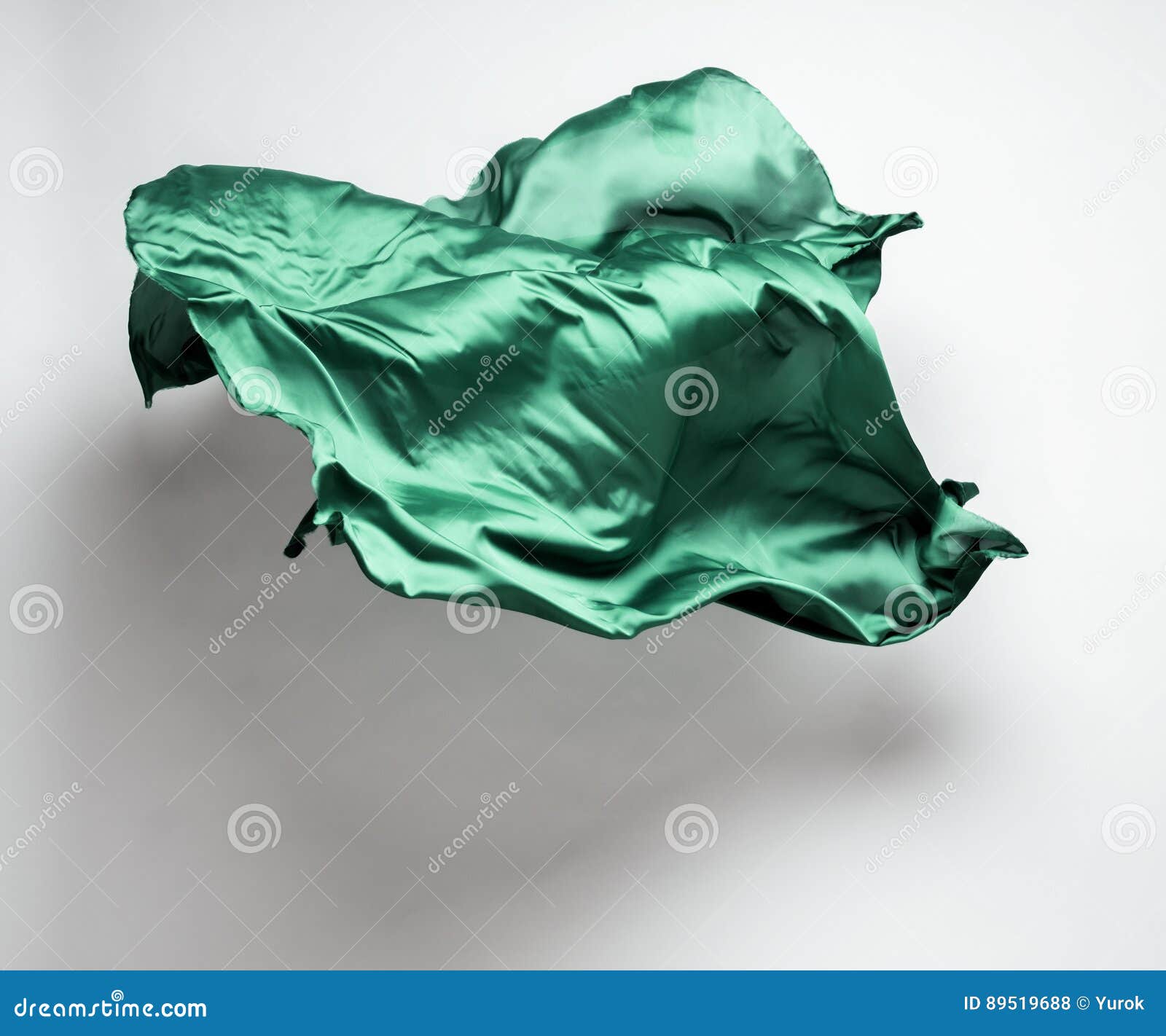 Abstract flying fabric stock illustration. Illustration of green - 89519688