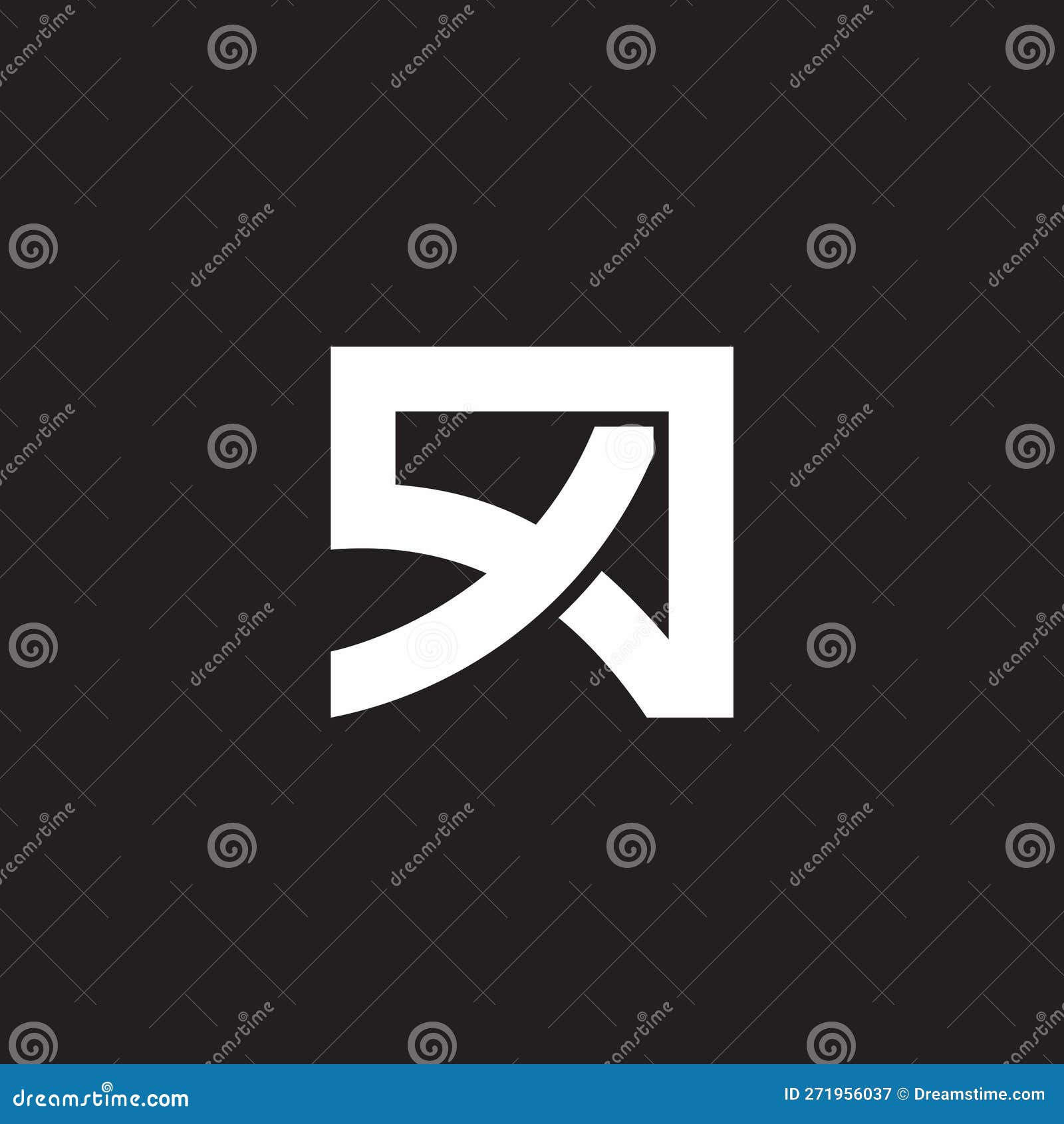 Abstract Flying Kite Simple Line Logo Vector Stock Vector ...