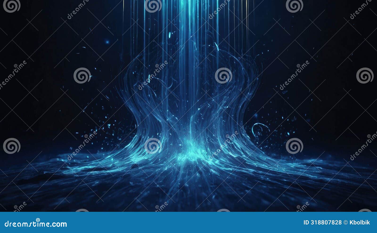 Abstract Flying Magical Glowing Line of Energy Rays Stock Illustration ...