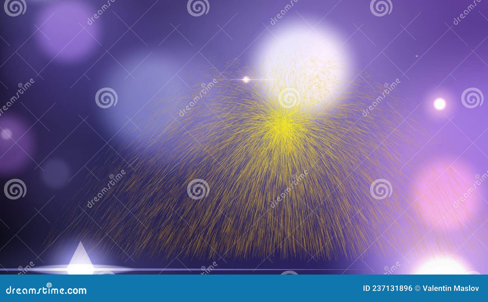 Abstract Flying Sparkler Particles on the Background of Futuristic ...