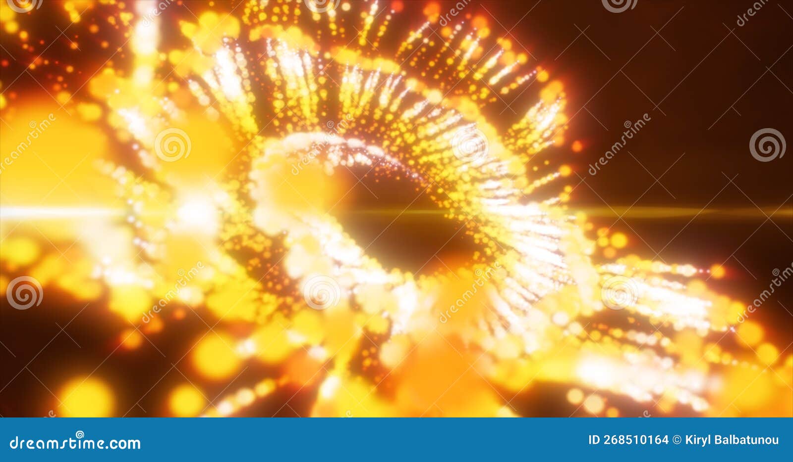 Abstract Flying in a Spiral in a Whirlwind Exploding Yellow Bright ...