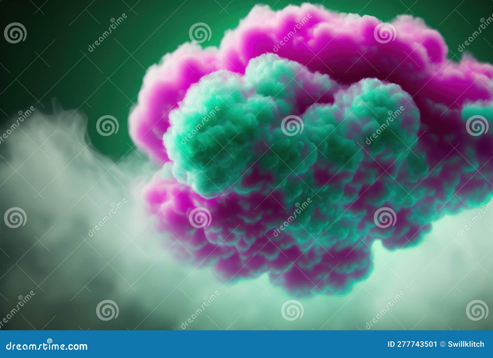 Abstract Foam Clouds with Splashing Forms and Drops. Colorful Foam ...