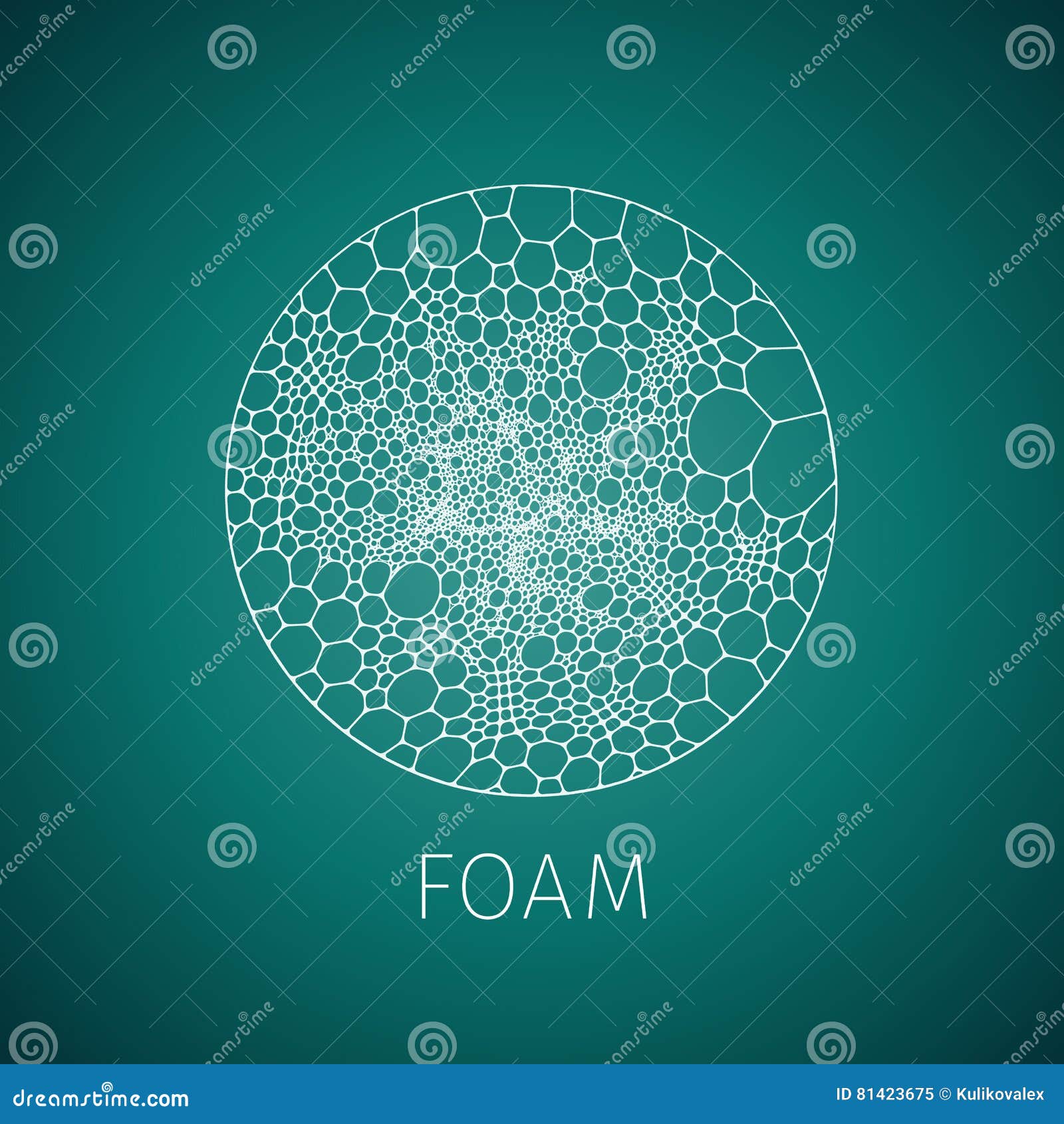 Abstract Foam Structure Icon for Web Stock Vector - Illustration of ...